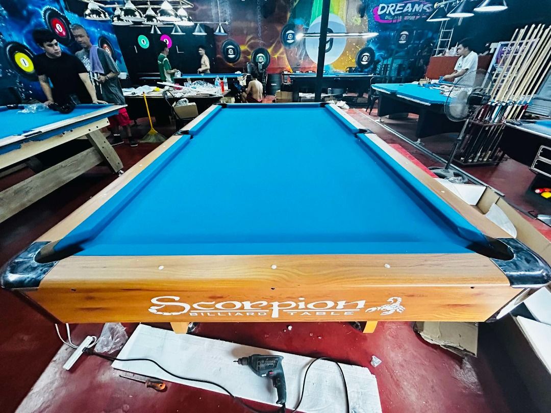 SCORPION BROWN BILLIARD TABLE, Sports Equipment, Sports & Games ...