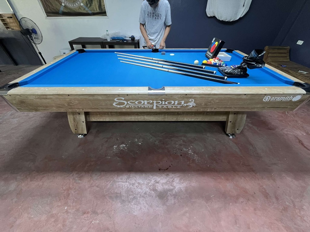 SCORPION GRAY BILLIARD TABLE, Sports Equipment, Sports & Games ...