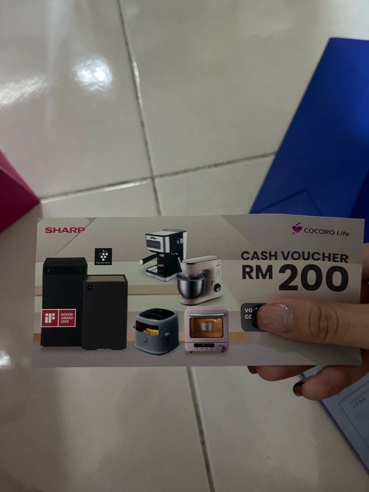 Sharp rm200 voucher, Tickets & Vouchers, Vouchers on Carousell