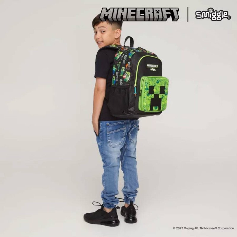 SMIGGLE Minecraft Backpack, Babies & Kids, Babies & Kids Fashion on ...