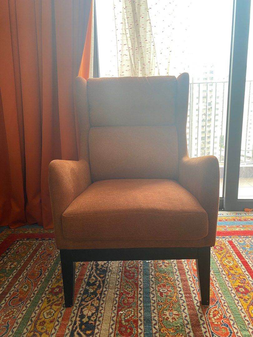 Stylish Farah Maroon Lounge Chair from Ruma for Sale, Furniture & Home ...