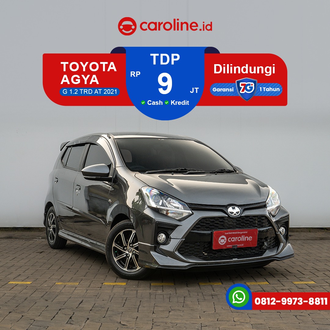Toyota Agya G 1.2 TRD AT 2021 Mobil Bekas TDP Ceper, Mobil & Motor ...