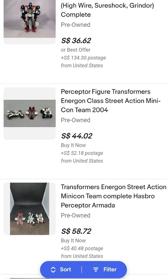 TRANSFORMERS ENERGON CLASS STREET ACTION MINI-CON TEAM PERCEPTOR ...