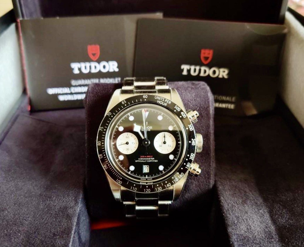 Tudor Black Bay Chrono (Reverse Panda), Luxury, Watches on Carousell