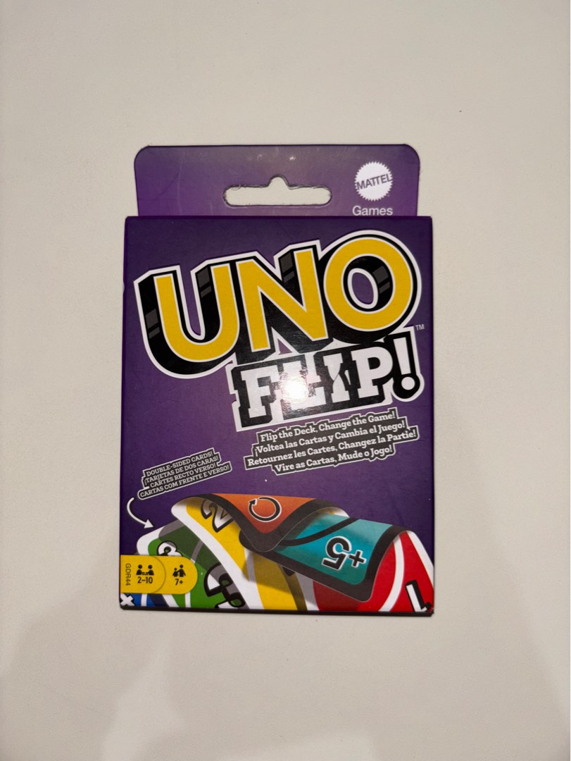 UNO FLIP CARD (Kartu Uno), Toys & Collectibles, Permainan Papan & Kartu ...
