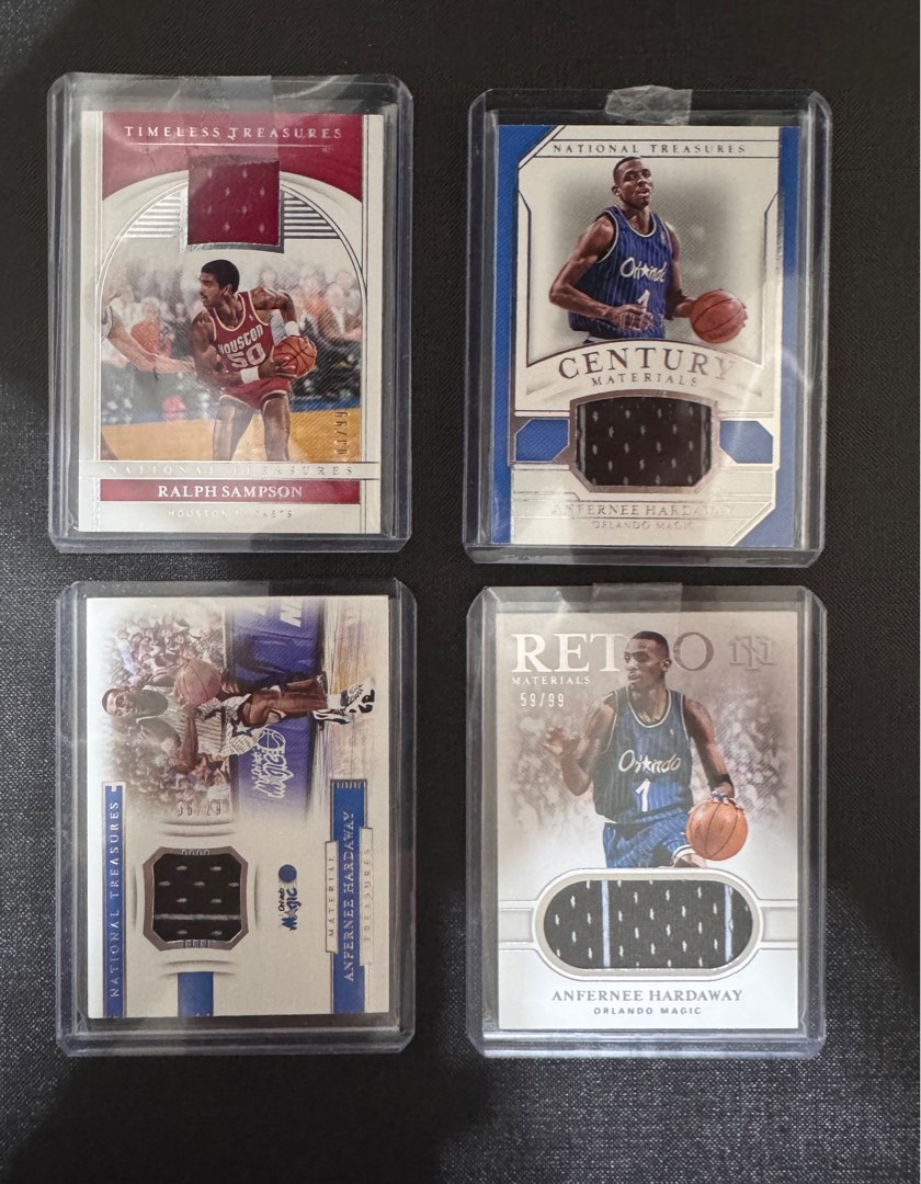 Various GU Game Used Cards Anfernee Hardaway Ralph Sampson National ...