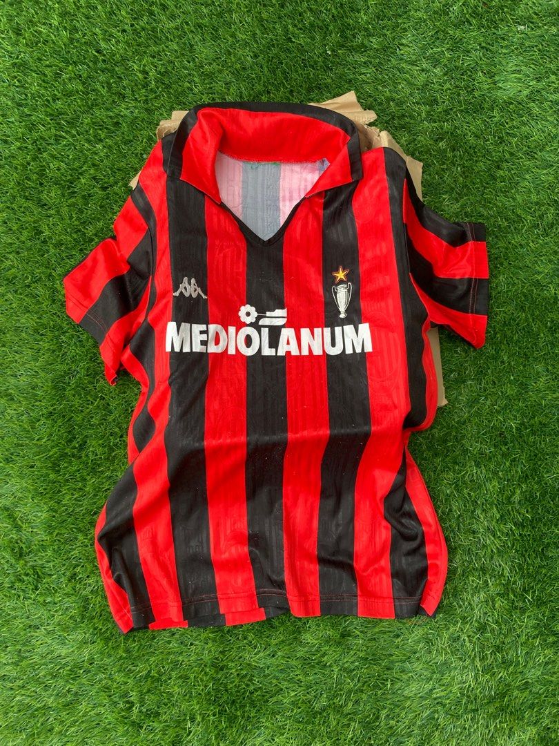Vintage adidas kappa Ac Milan 1989 Jersey Jersi football kit, Men's ...