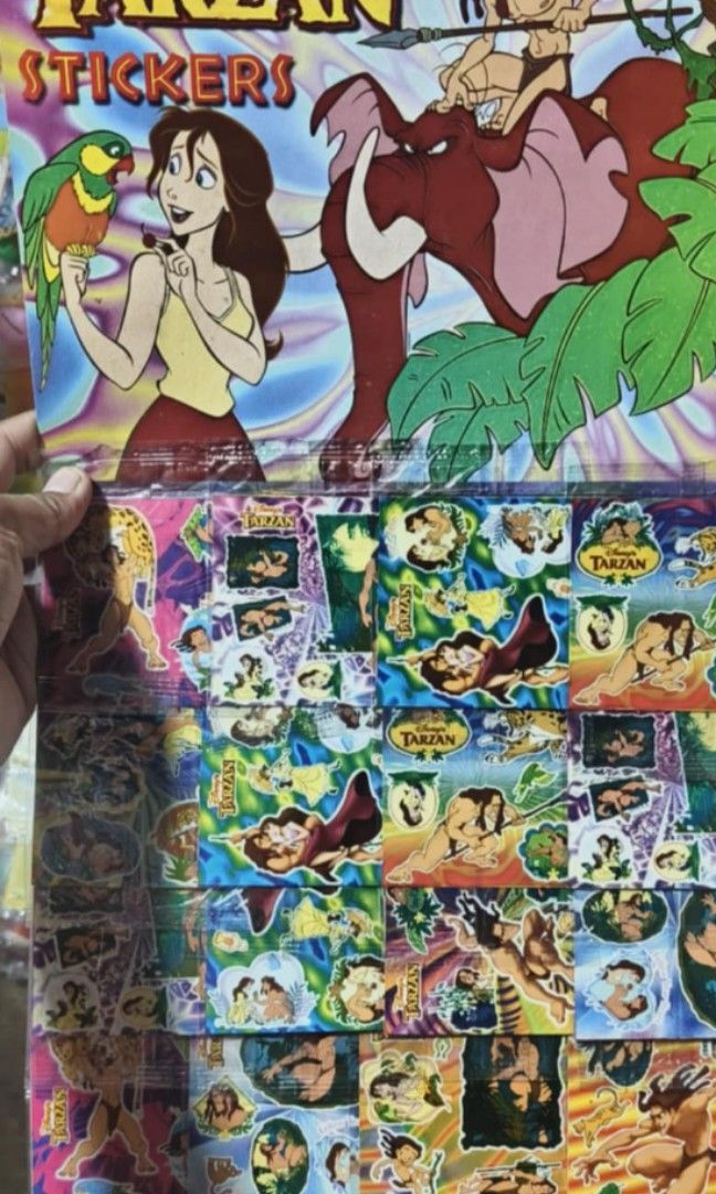 VINTAGE TARZAN STICKER CHART 300 pesos, Hobbies & Toys, Toys & Games on ...
