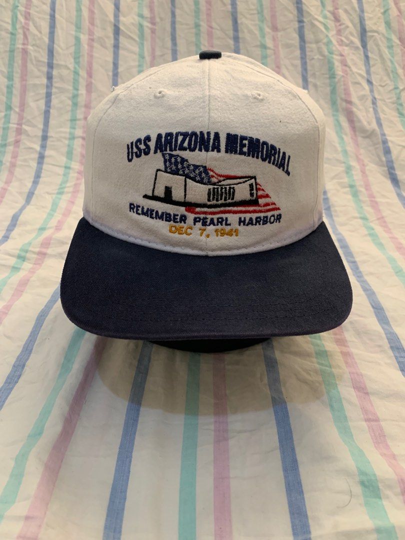 VINTAGE USS ARIZONA MEMORIAL REMEMBER PEARL HARBOR SNAPBACK, Men's ...