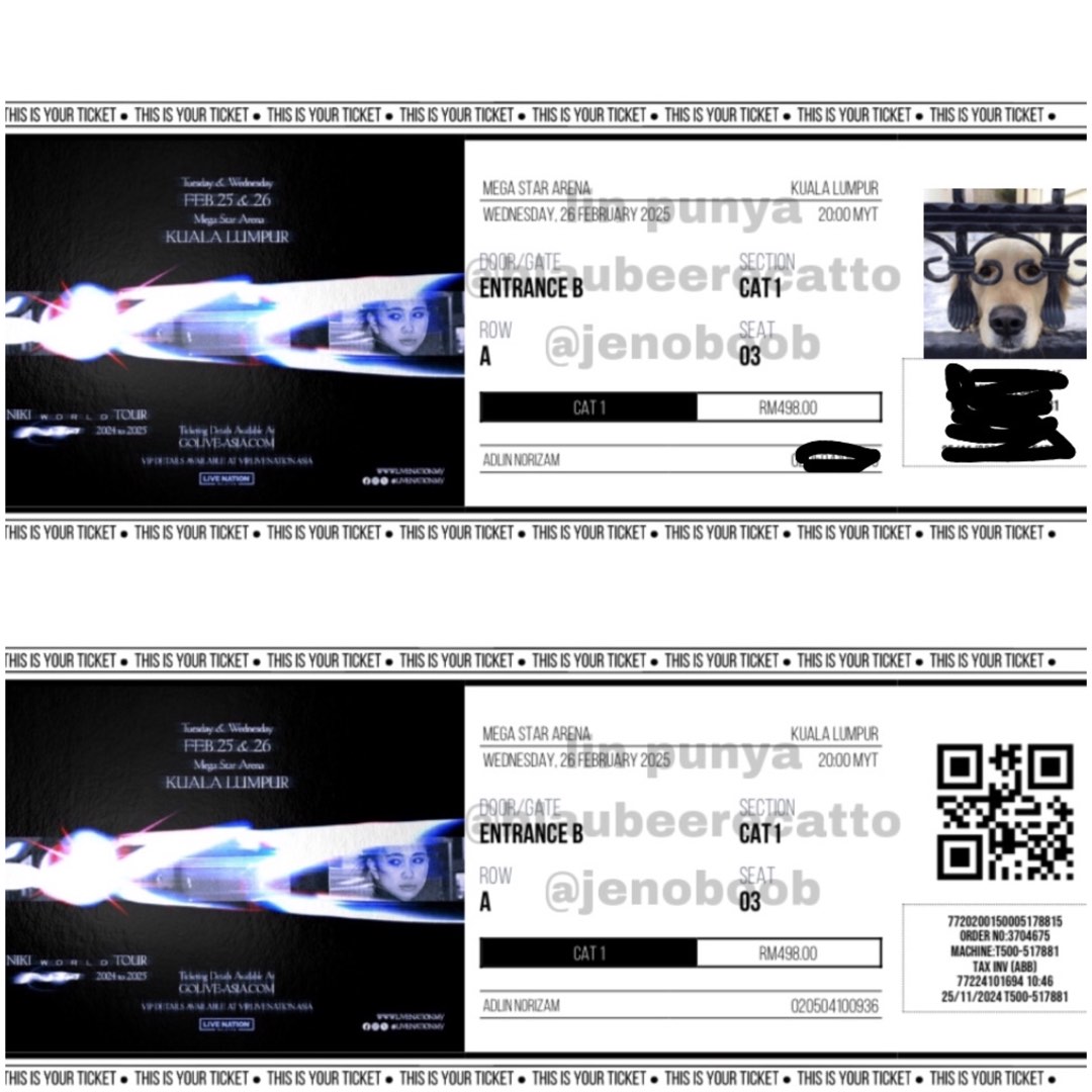 WTS NIKI BUZZ WORLD TOUR IN KL 2025 DAY 2, Tickets & Vouchers, Event ...