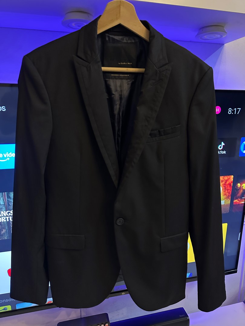 ZARA MAN BLACK TAG SMART BLAZER (men), Women's Fashion, Coats, Jackets ...