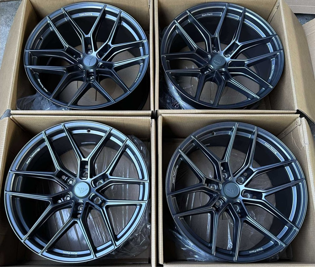 20” Apex Racing Mags AP-F08 Gunmetal 6Holes pcd 139 Bnew, Car Parts ...