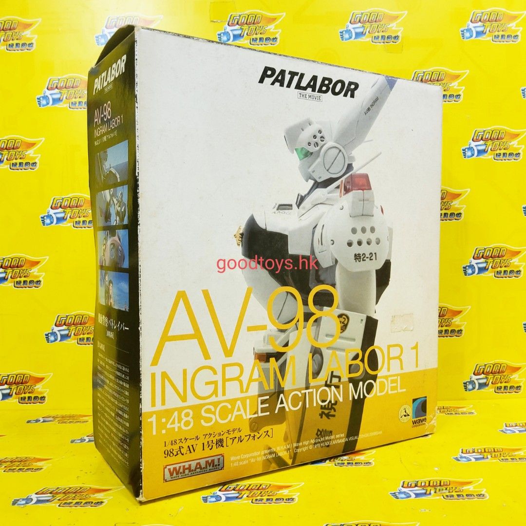 中古已開封 WAVE 1/48 W.H.A.M.! PATLABOR THE MOVIE AV-98 INGRAM 1 機動警察 英格倫1號機 ...