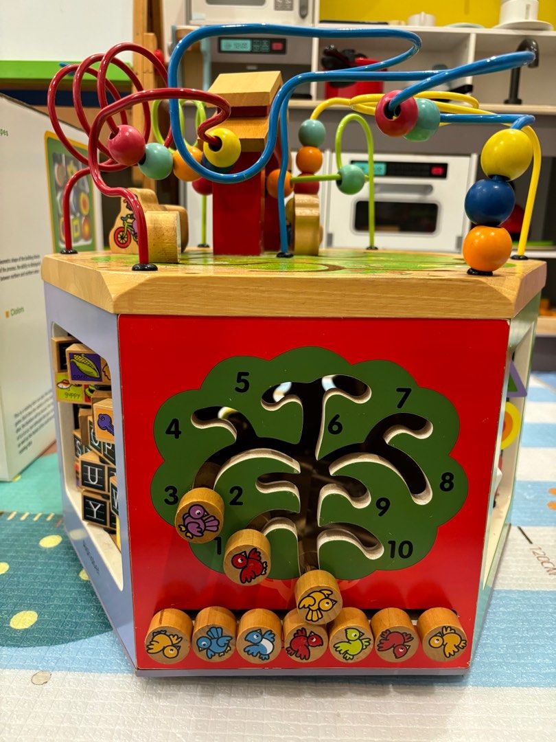 6 Sided Rotating Treasure Chest Game Wooden Play Toy (Good Quality ...