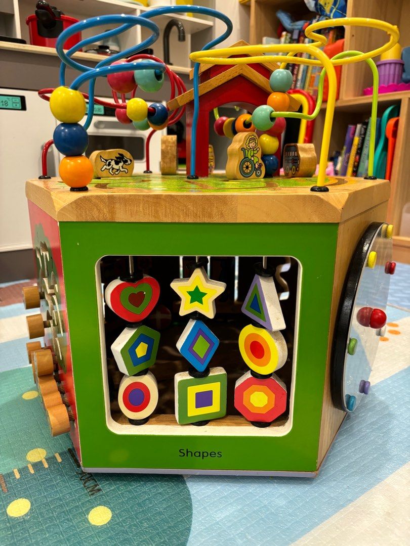 6 Sided Rotating Treasure Chest Game Wooden Play Toy (Good Quality ...