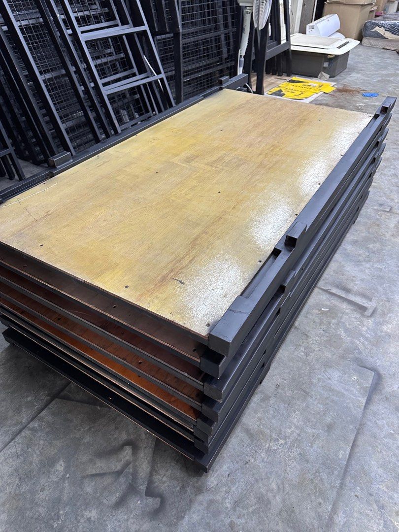 AS-IS HEAVY DUTY DOUBLE DECKER FRAME ( MISSING WOODEN HEADBOARD ...