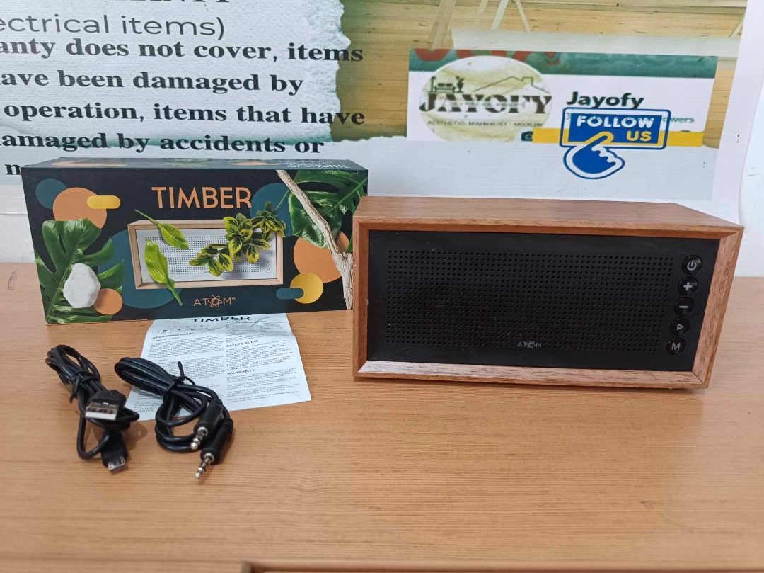 ATOM TIMBER, Bluetooth Speaker, Audio, Portable Music Players on Carousell