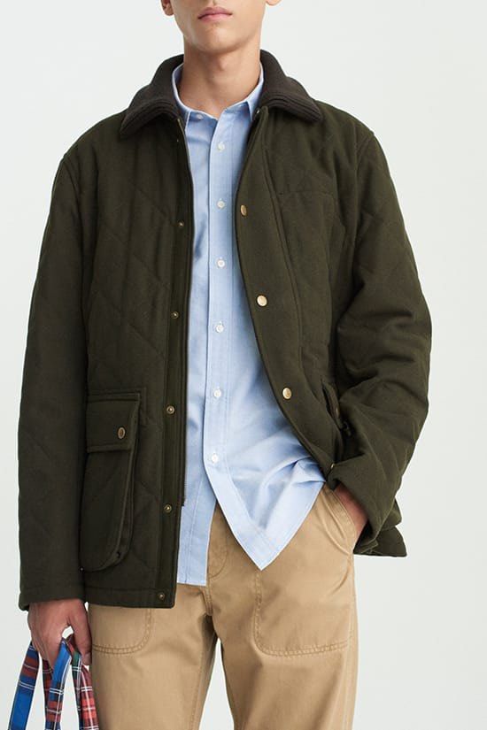 AW17 JW ANDERSON X UNIQLO BESPOKE WOOL BLEND QUILTED JACKET, Men's Fashion, Coats, Jackets and ...