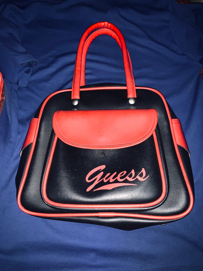 bag guess beverly hills baru merah hitam padu minat cal wsap 0133236858 ...