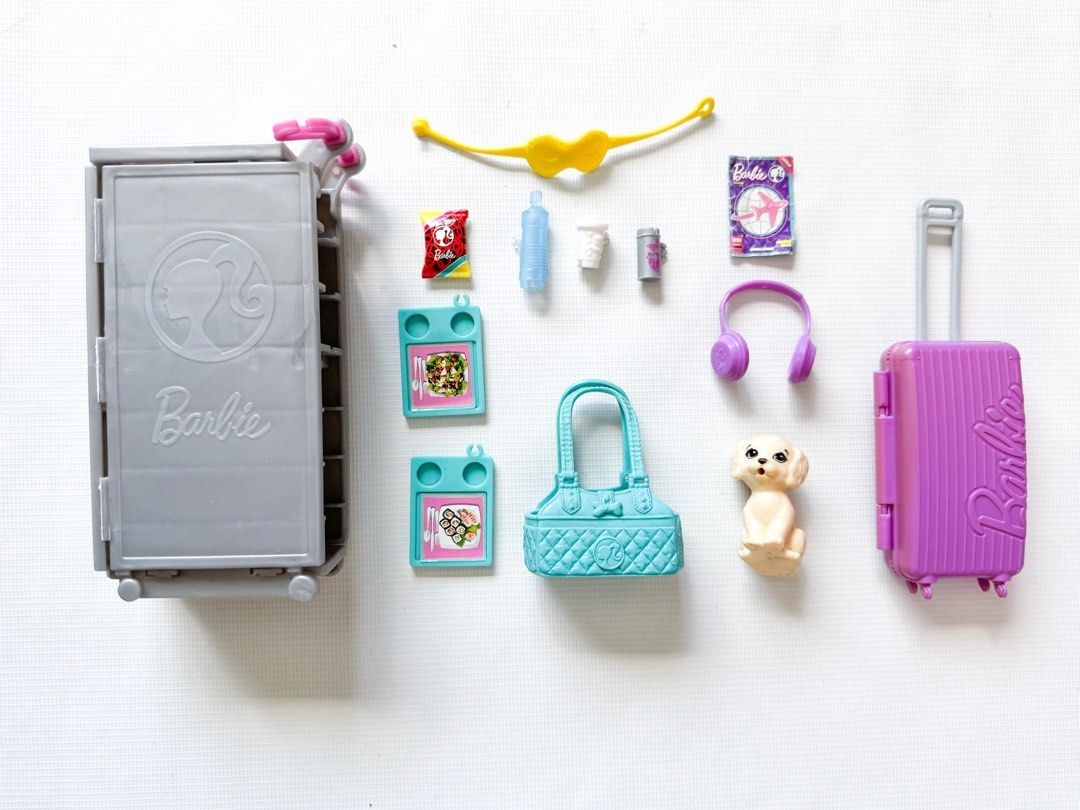 Barbie Dream Plane Airplane Jet 2019 Mattel Playset Pink W/ Accessories ...