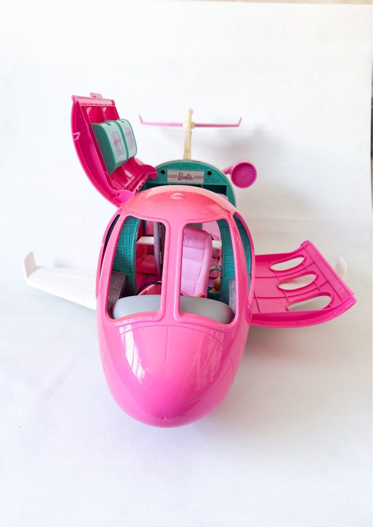 Barbie Dream Plane Airplane Jet 2019 Mattel Playset Pink W/ Accessories ...