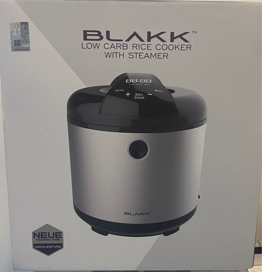 Blakk Rice Cooker (Low Carb with Steamer), TV & Home Appliances ...