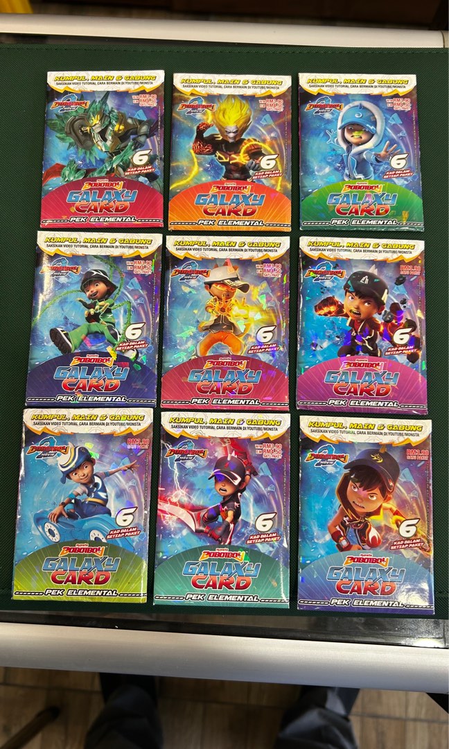 Boboiboy Pek Elemental (Complete Set), Hobbies & Toys, Collectibles & Memorabilia, Vintage ...