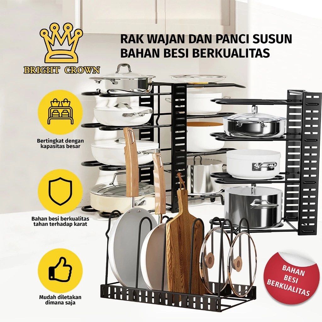 Bright Crown RAK PIRING BESI PREMIUM, Kitchen & Appliances di Carousell