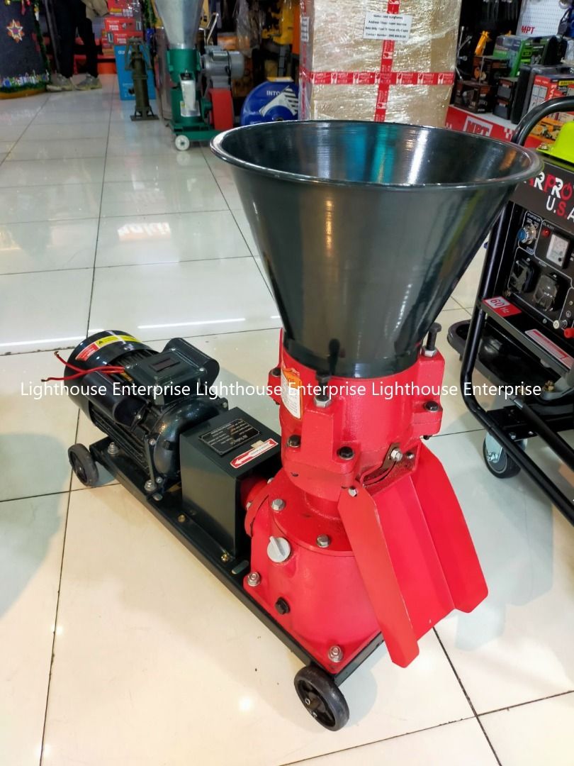 BROLLY Feed Pellet Maker Pelletizer Machine Set with 5HP Induction ...