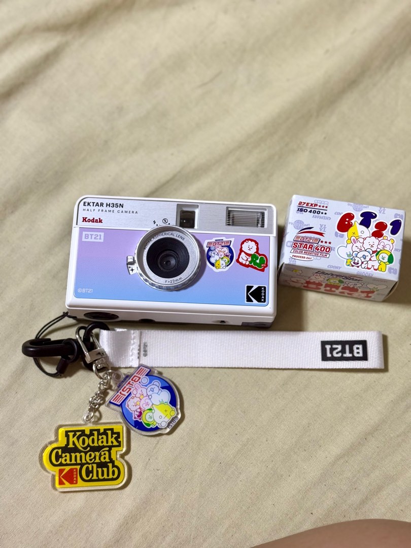 BTS BT21 Kodak Ektar Reusable Film Camera with 35mm film, Photography ...