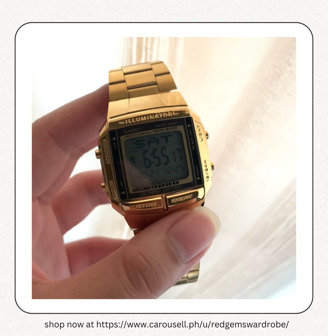 Casio Illuminator Gold Watch | Unisex, Luxury, Watches on Carousell