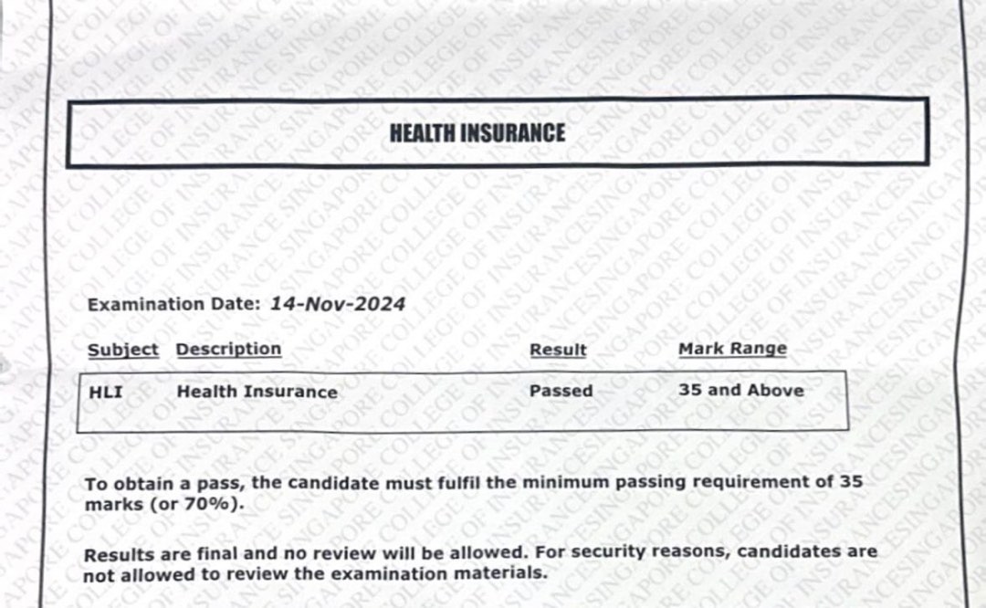 CMFAS HEALTH INSURANCE (HI) Mock papers and highlighted important notes ...