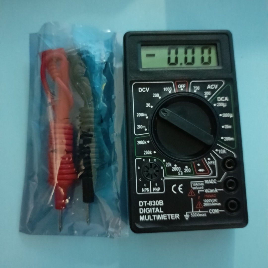 DT-830B Digital Multimeter | No Beep (Battery Included), Everything Else, Others on Carousell