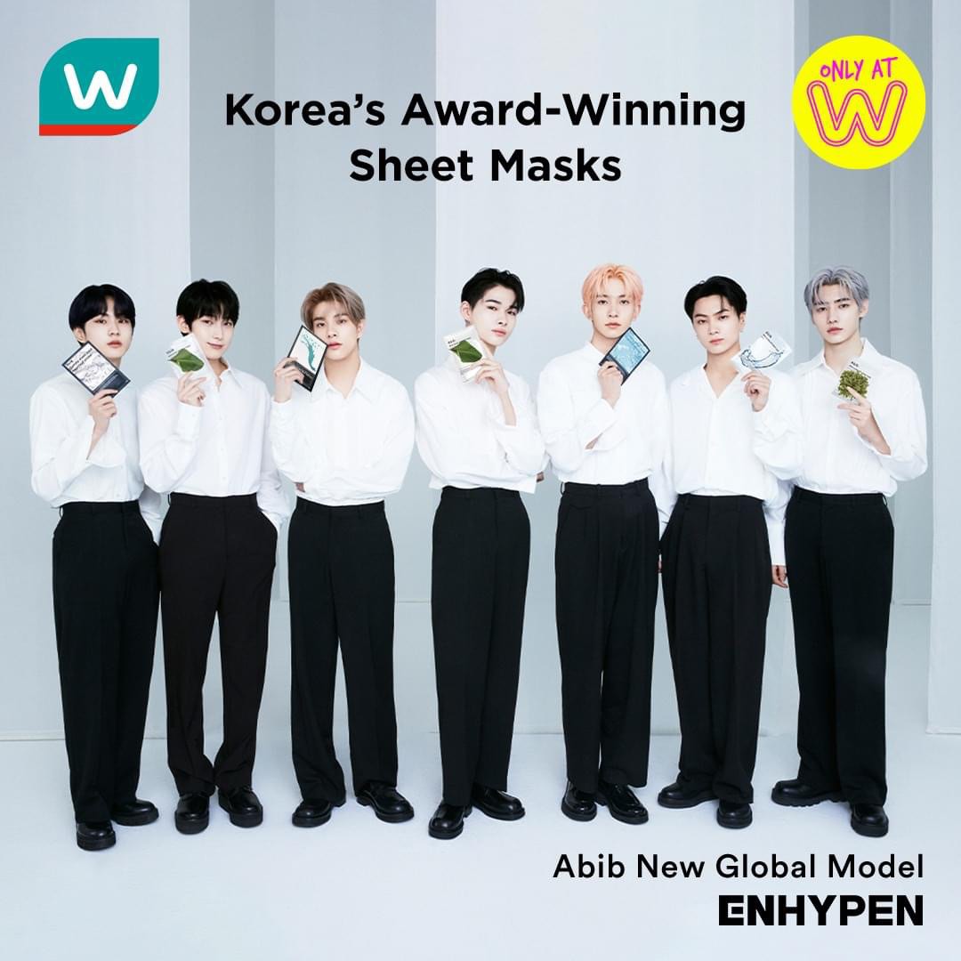 ENHYPEN x Abib Sheet Mask Heartleaf and madecassoside sticker, Hobbies ...