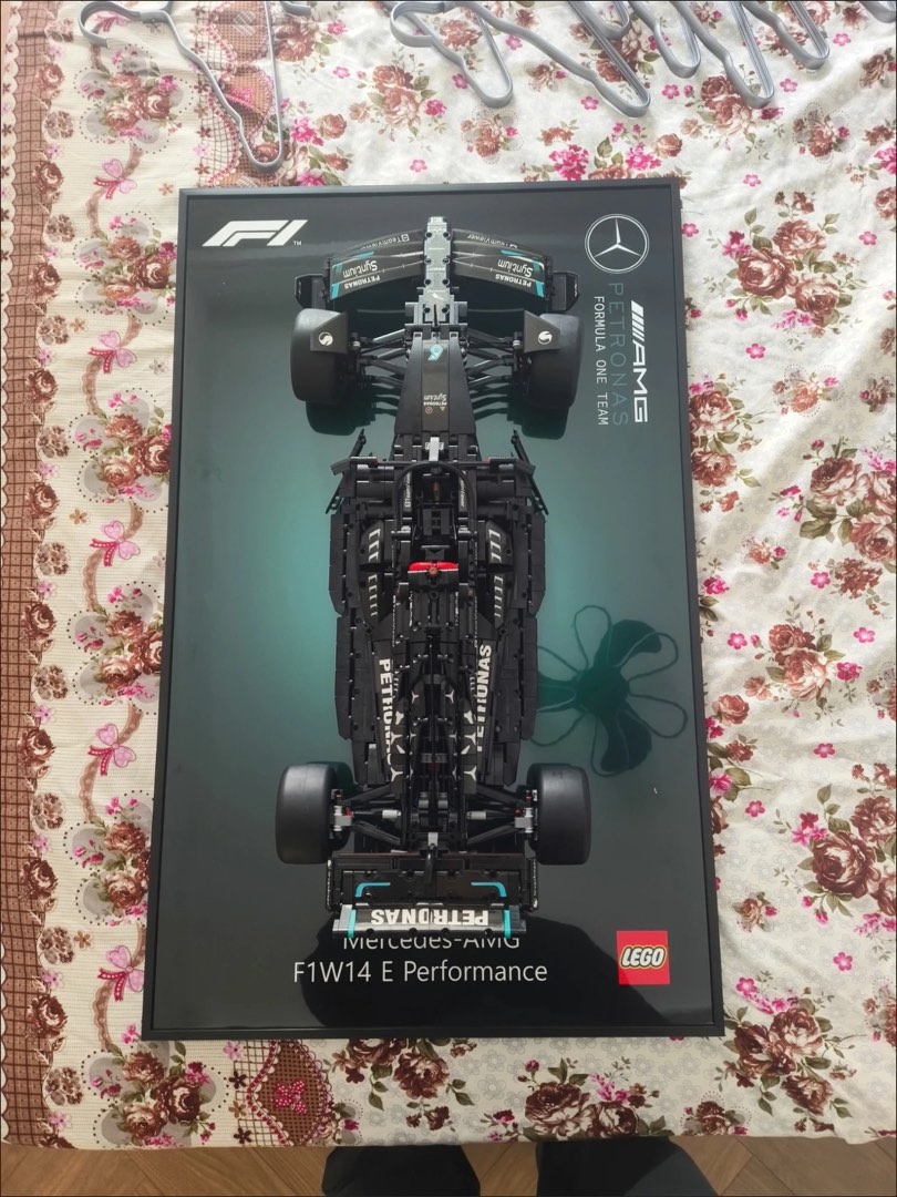 F1 Mercedes AMG lego with frame, Hobbies & Toys, Toys & Games on Carousell