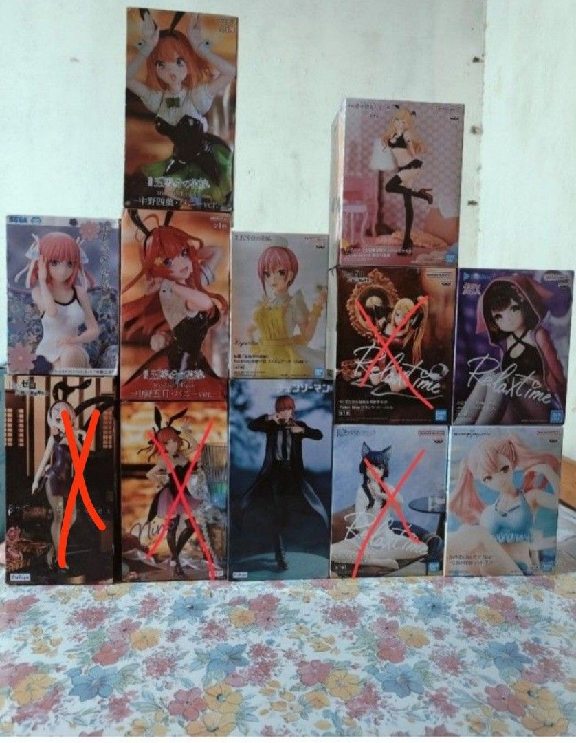 售賣各種老婆figure長闊盒/標準盒(Re0，五等分的花嫁，鏈鋸人，Relax time，Hololive，我推的孩子，初音，Spy family等等），少部分男角（我的英雄學員），若有興趣 ...