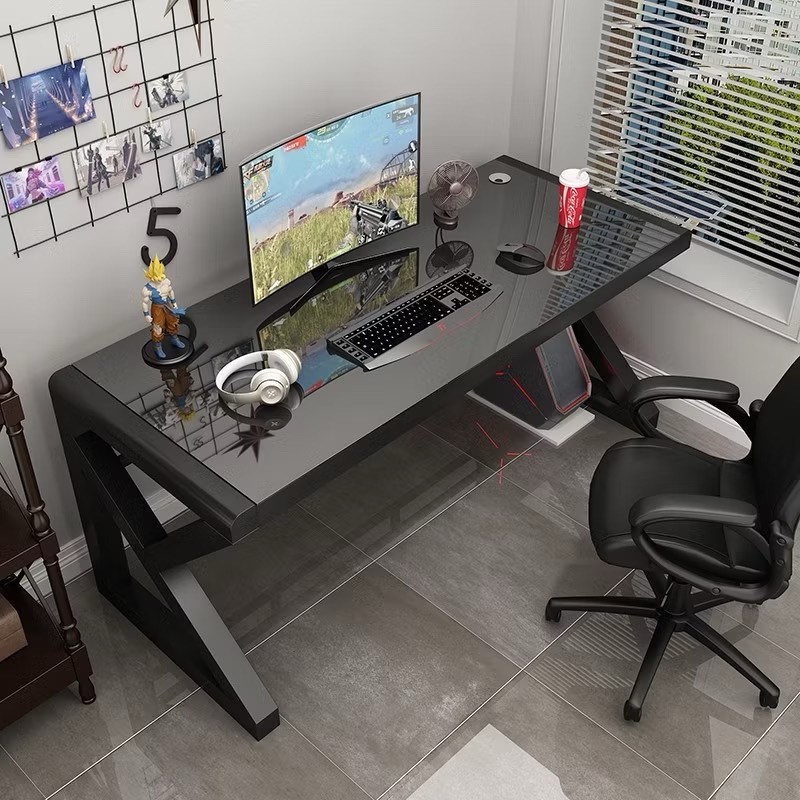 Glass table 4feet office / study table, Furniture & Home Living ...