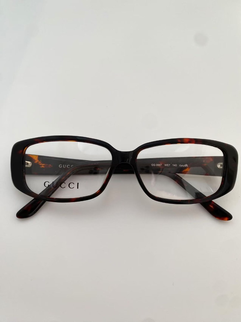 Gucci full frame eyeglass frame, Men's Fashion, Watches & Accessories ...