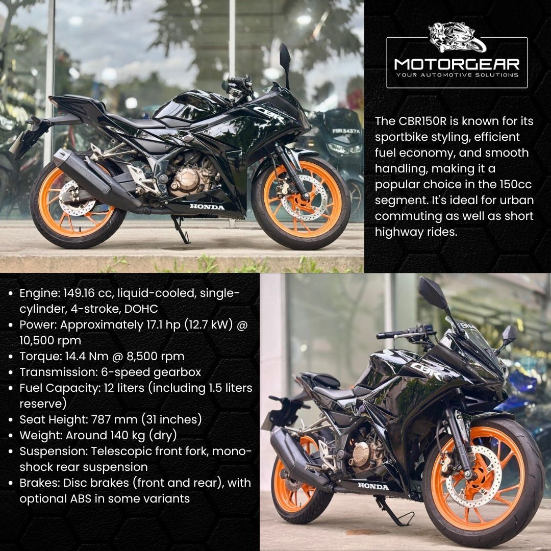 [YEAR END PROMO] HONDA CBR150R For Rent | Class 2B Bike Rental | P ...