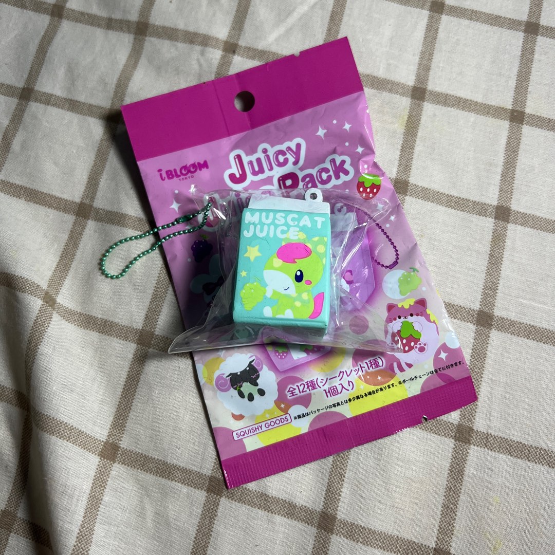 Ibloom Juicy Juice Pack Squishy (Muscat Juice), Hobbies & Toys, Toys ...