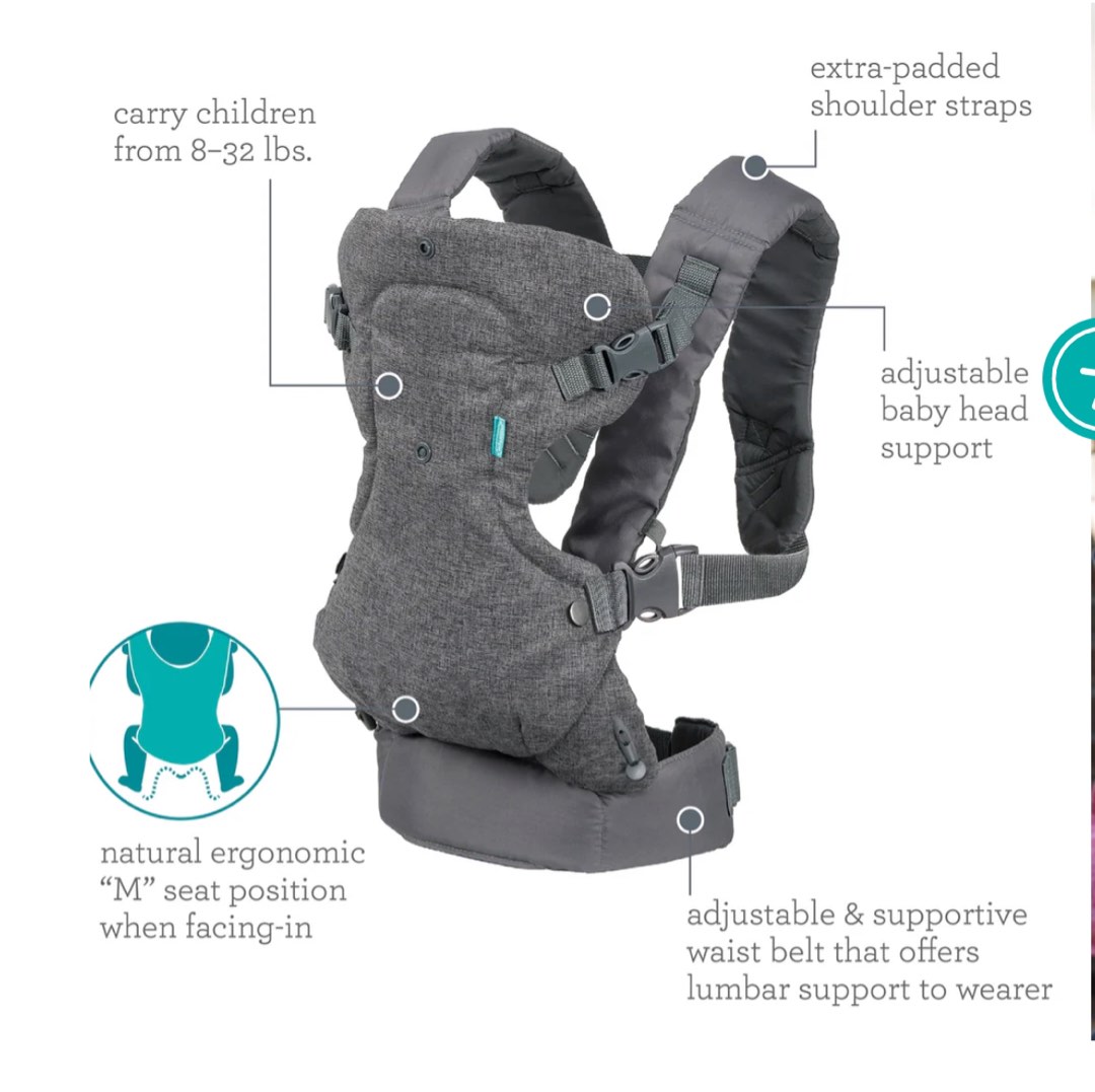 Infantino Flip 4-in-1 Convertible Carrier, Babies & Kids, Going Out ...
