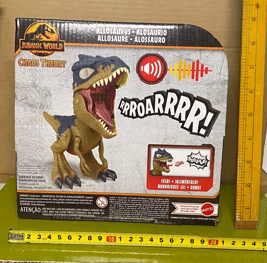 Jurassic World: Chaos Theory Mega Roar Allosaurus Dinosaur Action ...