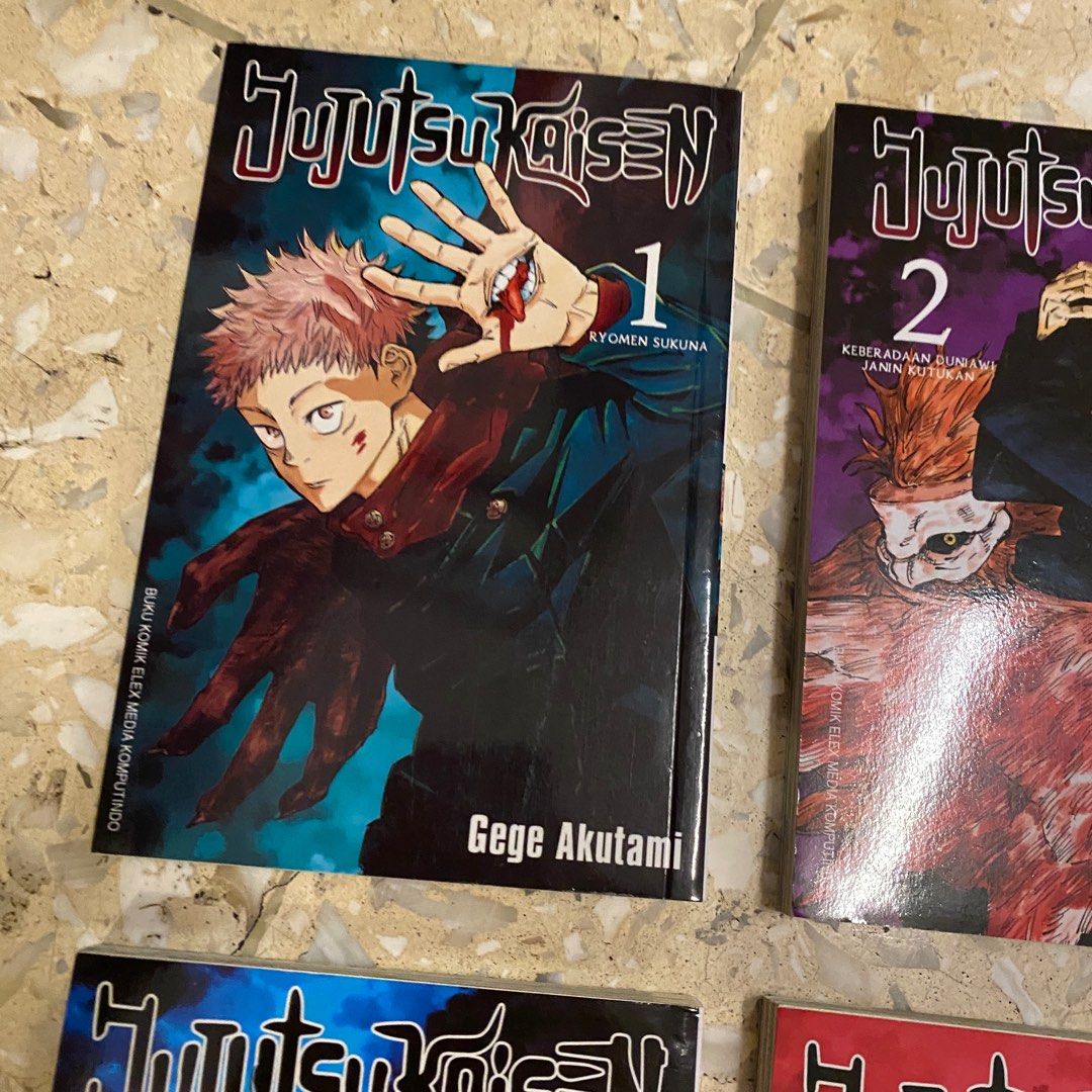 Komik jujutsu kaisen vol 1 2 3 4, Buku & Alat Tulis, Komik dan Manga di Carousell