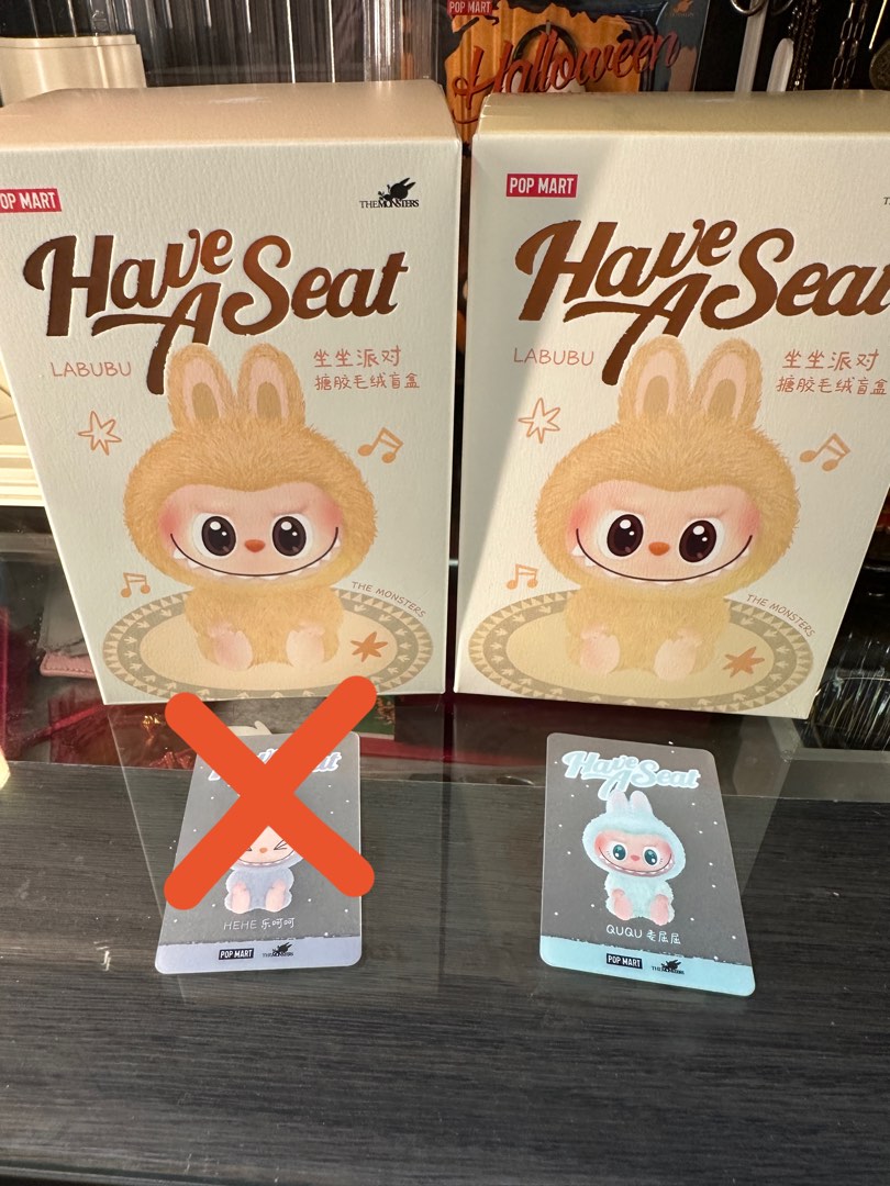 Labubu Have a seat V2 - ququ x2, Hobbies & Toys, Toys & Games on Carousell