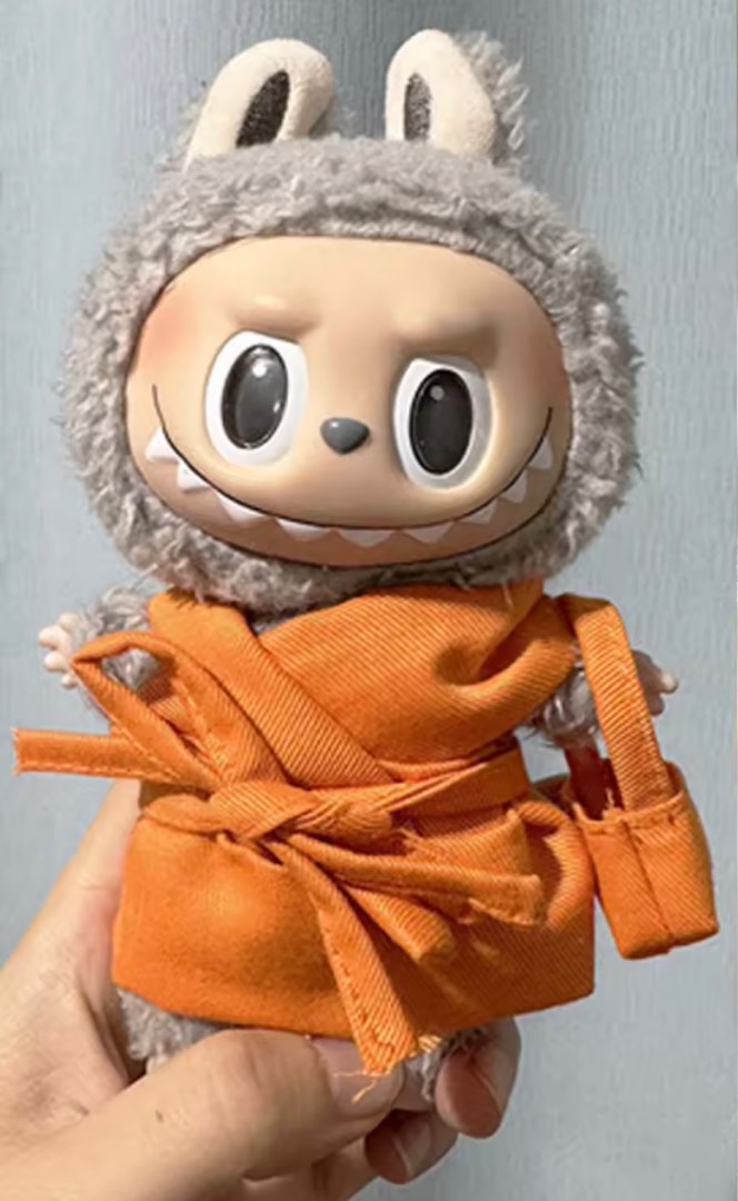 Labubu Monk Outfit Robe Clothes, Hobbies & Toys, Toys & Games on Carousell