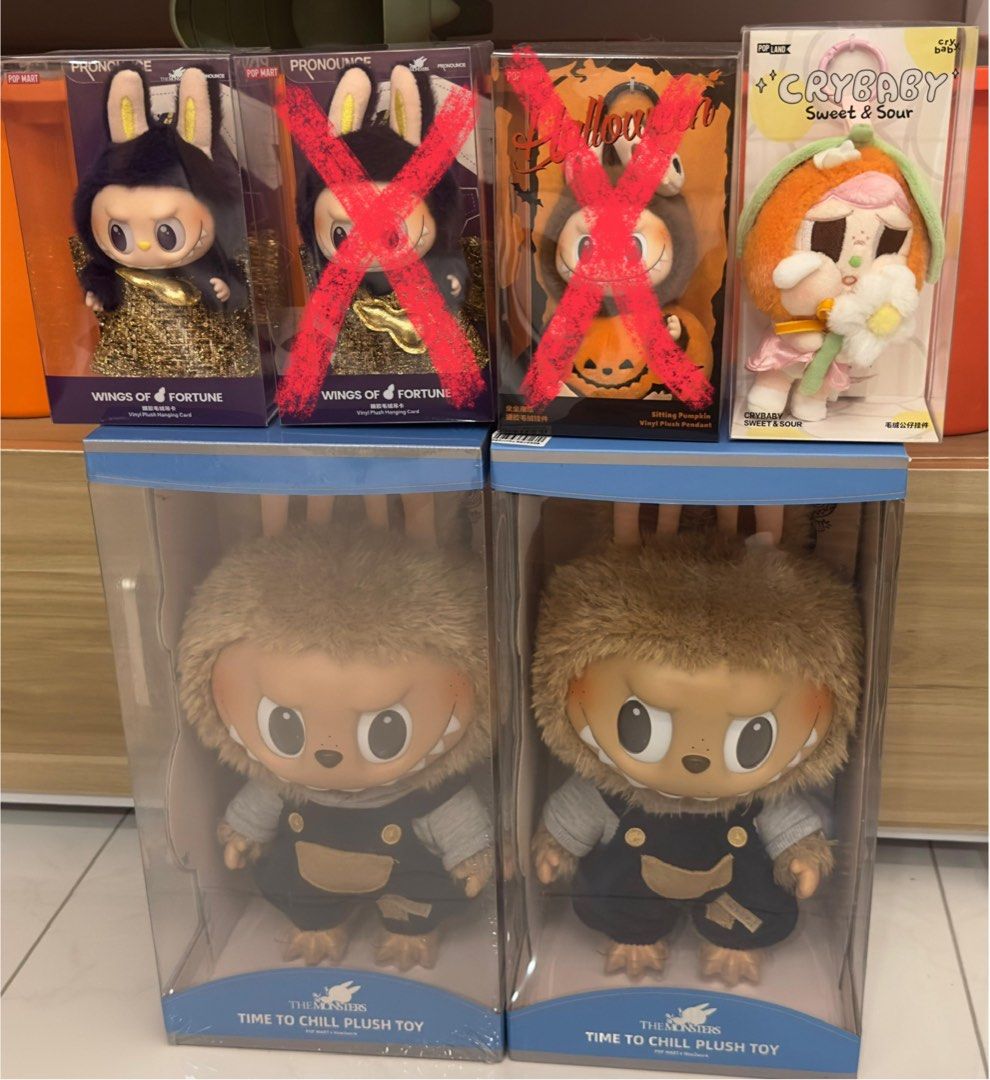 Labubu Wing Of Fortune, Labubu Time To Chill , CryBaby Sweet and Sour ...