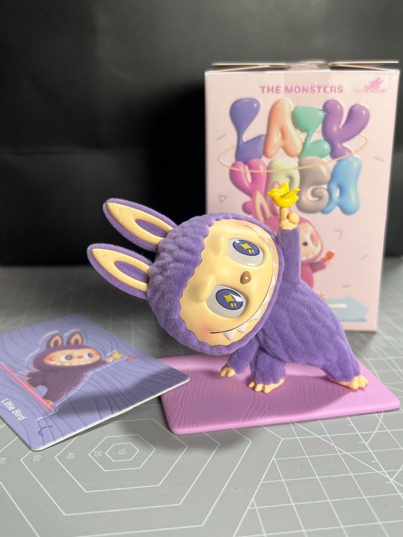 lazy yoga labubu, Hobbies & Toys, Toys & Games on Carousell