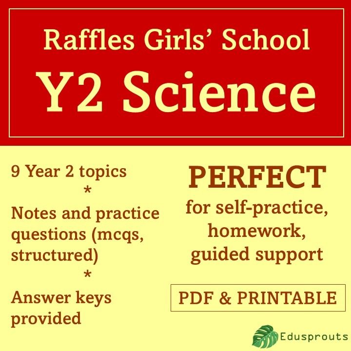 Lower Secondary Y2 Science | Raffles Girls’ School | 9 Topics | Notes ...