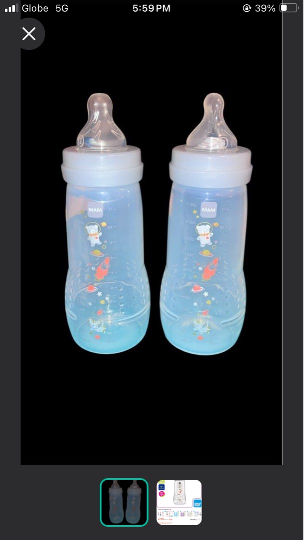 MAM milk bottle, Babies & Kids, Nursing & Feeding, Breastfeeding ...