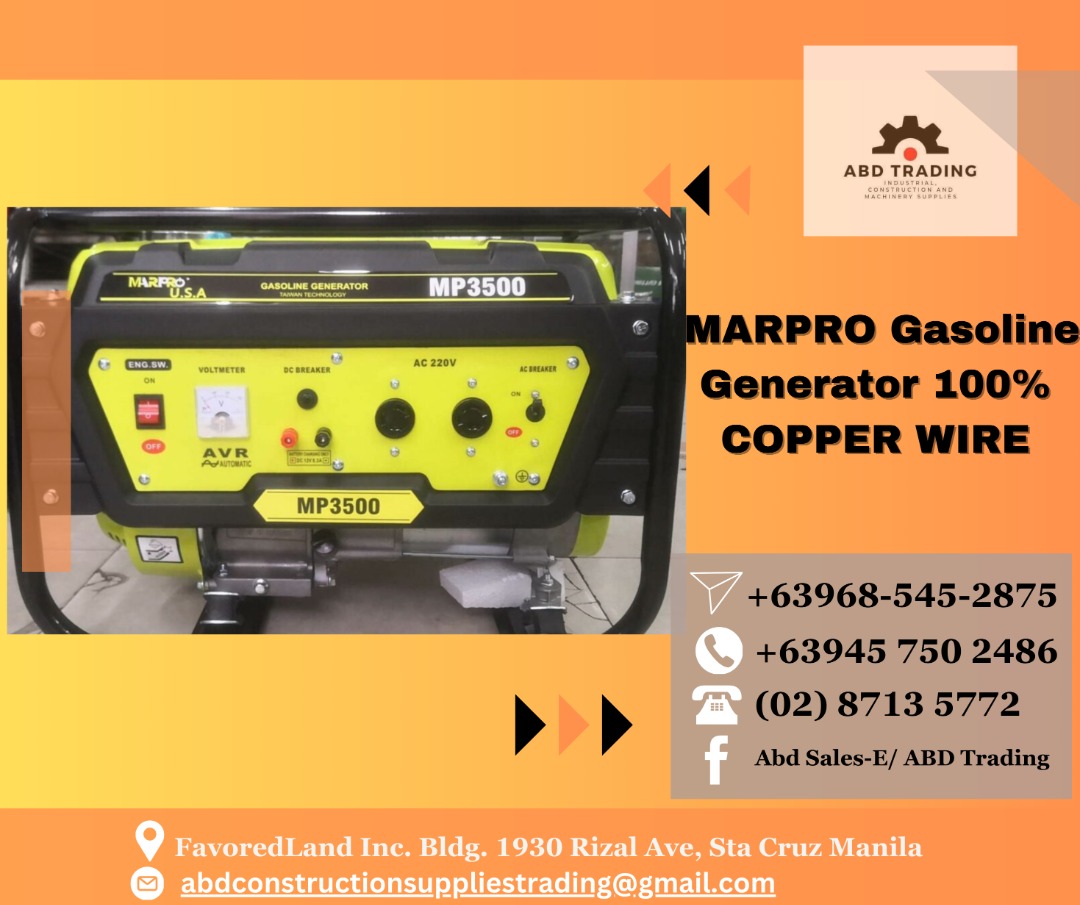 MARPRO Gasoline Generator 100% COPPER WIRE, Commercial & Industrial ...